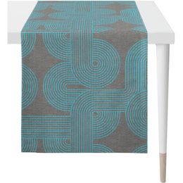 Apelt Tischläufer »Nova, LOFT STYLE, Jacquard« türkis/grau Obermaterial: 90% Polyester, 10% Viskose B/L: 44 cm x 140 cm