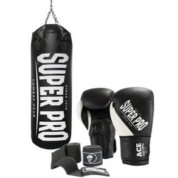 SUPER PRO Boxsack »SET Water Air Bag« schwarz/weiß