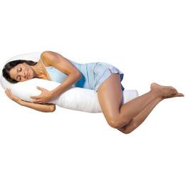 MediaShop Seitenschl&auml;ferkissen &raquo;Dreamolino SwanPillow XL ergonomisches Ganzk&ouml;rper-Wohlf&uuml;hlkissen&laquo; wei&szlig; Bezug: 100% Polyester. F&uuml;llung: 75% Polyester, 