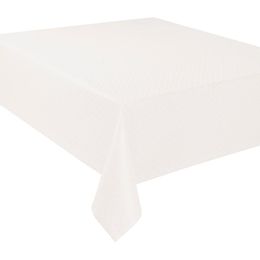 Curt Bauer Tischdecke »3947 Riga, mit Rautenmotiv, Damast-Tischwäsche« aus 59% Baumwolle, 41% Polyester, merzerisiert, mit Fleckschutz offwhite...