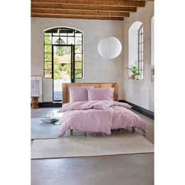Esprit Bettw&auml;sche &raquo;Join&laquo; 2 Stk. tlg. mit Hotelverschluss und Bindeb&auml;ndern rose Obermaterial: 100% Baumwolle B/L: 155 cm x 220 cm