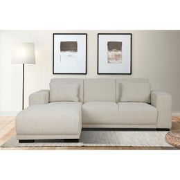 Home Affaire Ecksofa »BORNHOLM L-Form mit Recamiere, Maße B/T/H: 234/162/85 cm« Recamiere links oder rechts bestellbar, Wellenfederung, inkl. 2...