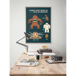 Komar Wandbild &raquo;Star Wars Hungry Monsters&laquo; Disney Set, 1 Stk. tlg. 30 x 40 cm (Breite x H&ouml;he) - Kinderzimmer, Dekoration bunt Vlies