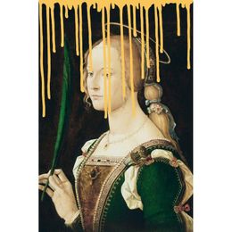 queence Acrylglasbild »Frau mit Farbklecks« Bilder von Frauen Formen Frau Gemälde Historische Persönlichkeiten Kunst Fine Art-Print in...