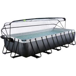 EXIT Framepool &raquo;inkl. multifunktionaler Poolabdeckung&laquo; BxLxH: 250x540x100 cm, Sandfilter- und W&auml;rmepumpe, Sicherheitsleiter schwarz &Oslash;/B/H/L: Breite...