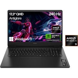 HP Gaming-Notebook »OMEN 17-db1094ng« 43, 9 cm / 17, 3 ′′ AMD Ryzen AI 9 GeForceRTX5070 1.000 GB SSD Shadow Black