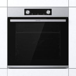 Gorenje Pyrolyse Backofen »BPS6737E14X« mit 1-fach-Teleskopauszug mit Pyrolyse-Selbstreinigung AirFry-Funktion silberfarben