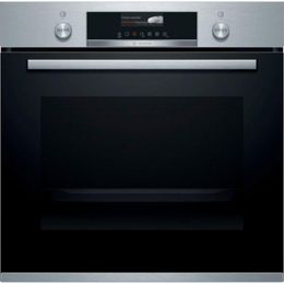 Bosch Einbaubackofen Serie 6 &raquo;HBG579BS0&laquo; mit Teleskopauszug nachr&uuml;stbar mit Pyrolyse-Selbstreinigung silberfarben