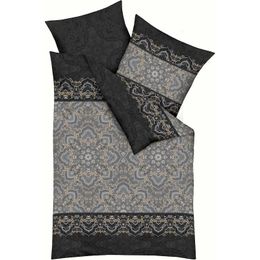 Kaeppel Bettw&auml;sche &raquo;Campano&laquo; 2 Stk. tlg. schwarz Obermaterial: 100% Baumwolle B/L: 155 cm x 220 cm