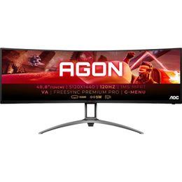 AOC Curved-Gaming-Monitor »AG493UCX« 123, 97 cm/49 ′′ 5120 x 1440 px 1 Reaktionszeit 120 Hz schwarz
