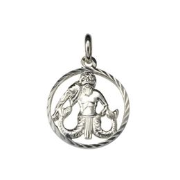 Vivance Kettenanhänger »925/- Sterling Silber Sternzeichen Wassermann« () weiß one-size Sternzeichen-Anhänger Wassermann