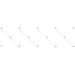 queence Garderobenleiste &raquo;Jacob&laquo; 14 Haken & 8 Garderobenleisten, Garderobe wei&szlig;