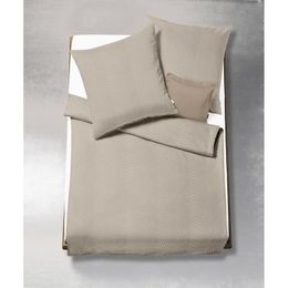 Fleuresse Bettwäsche »Jade Fischgrat« 2 Stk. tlg. taupe Obermaterial: 100% Baumwolle B/L: 135 cm x 200 cm