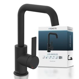 Sch&uuml;tte SCH&Uuml;TTE Waschtischarmatur &raquo;&raquo;LOS ANGELES&laquo;&laquo; 1 Stk. tlg. Praktische Cold-Start-Funktion zum Energiesparen Schwarz matt