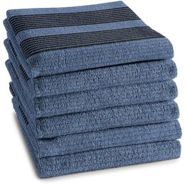 DDDDD Geschirrtuch »Baxter« Küchenhandtuch aus weicher Frottee, 50 x 55 cm denim Obermaterial: 100% Baumwolle