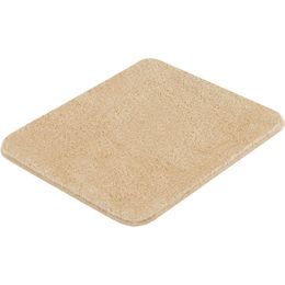 Kleine Wolke Badematte &raquo;Meadow&laquo; H&ouml;he 30 mm rutschhemmend beschichtet fu&szlig;bodenheizungsgeeignet Badteppich, Uni Farben beige Polyester
