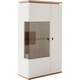 MCA furniture Highboard »Matadi Highboard« 1 Stk. tlg. Highboard, Weiß, Holzabsetzung, 2 Türen, gedämpft, B: 80cm Soft White