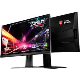MSI Gaming-LED-Monitor »Optix MAG251RX« 62, 2 cm/24, 5 ′′ 1920 x 1080 px Full HD 1 Reaktionszeit 240 Hz 3 Jahre Herstellergarantie schwarz...