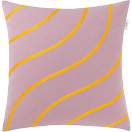 Esprit Kissenbez&uuml;ge &raquo;Debby&laquo; mit aufgesticktem Wellenmotiv lavendel-flieder Obermaterial: 85% Baumwolle, 15% Polyester B/L: 38 cm x 38 cm