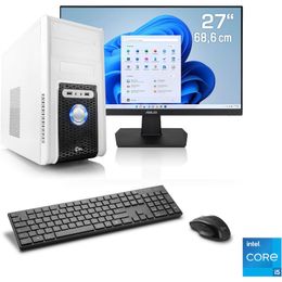 CSL PC-Komplettsystem »Speed V25123« 27 ′′ Intel Core i5 UHD Graphics 730 16 GB RAM 1.000 GB SSD 1 Stk. weiß Inkl. Maus, Tastatur, WLAN 300 MBit/s,...
