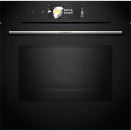 Bosch Backofen mit Mikrowelle Serie 8 »HMG778NB1« mit 1-fach-Teleskopauszug mit Pyrolyse-Selbstreinigung AirFry-Funktion schwarz