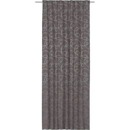 ELBERSDRUCKE Gardine »Swirl 16 braun« verdeckte Schlaufen 1 Stk. tlg. braun-taupe Obermaterial: 60% Baumwolle, 40% Polyester 255 cm