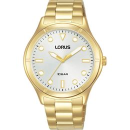Lorus Quarzuhr Armbanduhr, Damenuhr, Herrenuhr, Edelstahlarmband goldfarben-silberfarben Schicke Armbanduhr f&uuml;r Sie & Ihn