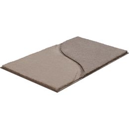 Grund Badematte »Manta« Höhe 24 mm rutschhemmend beschichtet fußbodenheizungsgeeignet taupe Obermaterial: 100% Polyacryl rechteckig (70 cm x 120 cm )