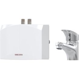 Stiebel Eltron Klein-Durchlauferhitzer &raquo;DNM 3 + MAE-W mit Waschtischarmatur, f&uuml;r Handwaschbecken, &laquo; Set, 3, 5 kW, m. Stecker 230V, hydraulisch,...