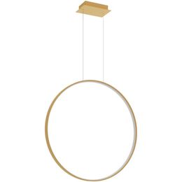 SOLLUX LIGHTING H&auml;ngeleuchte &raquo;RIO&laquo; LED-Modul 1 Stk. Warmwei&szlig; Slush -Einstellung Golden matt
