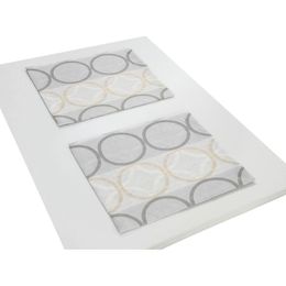 WIRTH Platzset »ZIRBELLO« hellgrau Obermaterial: 85% Polyester, 15% Baumwolle B/L: 40 cm x 35 cm
