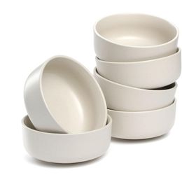 Leonardo Schale »Keramikschale ROMA, ca. 16 cm, 6er-Set« 6 Stk. aus Keramik spülmaschinengeeignet creme