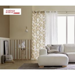 Sch&ouml;ner Wohnen Kollektion SCH&Ouml;NER WOHNEN-KOLLEKTION Gardine &raquo;Twig&laquo; &Ouml;sen 1 Stk. tlg. halbtransparent, Ausbrenner, H&ouml;he x Breite: 245 x 140 cm wei&szlig; Obermaterial: 60%...