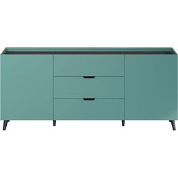 Andas Sideboard »Mikkeline« 1 Stk. tlg. TV-Schrank, B / H: 180 / 82 cm Dusk Blue Melamin 0