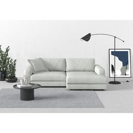 Trendmanufaktur Ecksofa »Bourbon« mit extra hohem Sitzkomfort, auch in Cord erhältlich silver
