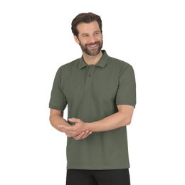 TRIGEMA Poloshirt »Poloshirt DELUXE Piqué« 1 Stk. tlg. khaki L L DELUXE-Piqué-Qualität