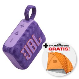 JBL Bluetooth-Lautsprecher »Set: GO 4 + gratis dazu: Strandmuschel« (A2DP Bluetooth AVRCP Bluetooth Bluetooth App-Steuerung 4, 2 W) Lila...