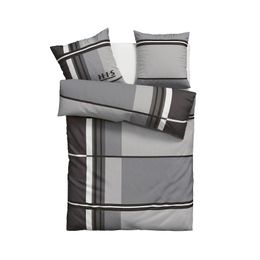 H.I.S. H.I.S Bettw&auml;sche &raquo;Cassia&laquo; 2 Stk. tlg. in sportlichem Karo Design, Bettw&auml;sche aus Baumwolle, ab Gr. 135x200 cm grau Obermaterial: 100% Baumwolle...
