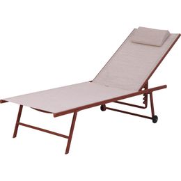 Best Rollliege »Travis« rollbar terracotta Obermaterial: 100% Polyethylen