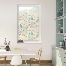 LICHTBLICK ORIGINAL Fensterfolie &raquo;Fensterfolie selbstklebend, Sichtschutz, My Bohemian Garden - Bunt&laquo; 1 Stk. blickdicht glatt statisch haftend bunt...