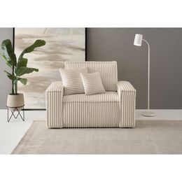OTTO HOME andas Loveseat »FINNLEY, XXL-Sessel, Lesesessel, trendige Stoffe, inkl. Zierkissen« 1 Stk. tlg. verfügbar in den Stoffqualitäten Bouclé,...