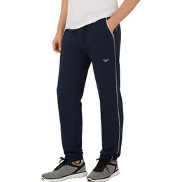 TRIGEMA Sweathose »Jogginghose mit Paspel« navy L - US-Größen US-Größen L Leichte Sweat-Qualität