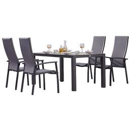 Best Garten-Essgruppe »Larino« 5 Stk. tlg. 5-tlg. Dining Gruppe SS Larino/Hous anthrazit +