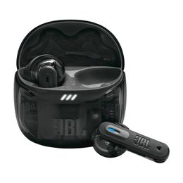 JBL wireless In-Ear-Kopfhörer »TUNE Flex 2« A2DP Bluetooth Active Noise Cancelling (ANC) Schwarz/Transparent Bis zu 48 h Gesamtwiedergabezeit (8 h...
