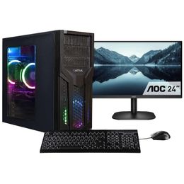 Captiva Business-PC-Komplettsystem »Power Starter R80-013 TFT Bundle« 60, 50 ′′ AMD Ryzen 7 AMD 16 GB RAM 500 GB SSD schwarz Windows 11 Home 64-bit