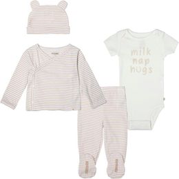 HUGGIES BABYWEAR Erstausstattungspaket Set, 4 Stk. tlg. in verschiedenen Dessins french oak 2 (62) Erstausstattungs Set von HUGGIES
