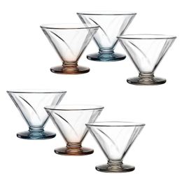 Leonardo Eisschale »CONO, Eisbecher aus Glas, 270 ml, farbig, 6er-Set« 6 Stk. aus Glas spülmaschinengeeignet transparent, bunt 0