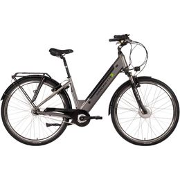 SAXONETTE »Comfort Plus 4.0« 7 Gang Shimano Nabenschaltung Frontmotor 250 W Pedelec, Elektrofahrrad für Damen u. Herren silberfarben matt+schwarz