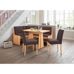 Inosign Eckbankgruppe »Hanau 1« Set, 4 Stk. tlg. buchefarben/braun +
