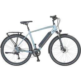Prophete »Entdecker 1.0« 8 Gang Shimano Kettenschaltung Heckmotor 250 W Pedelec, Elektrofahrrad für Herren grau+schwarz
